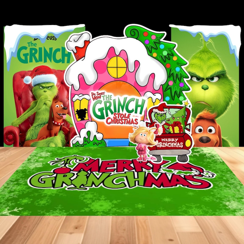 Grinch Backdrop - Etsy