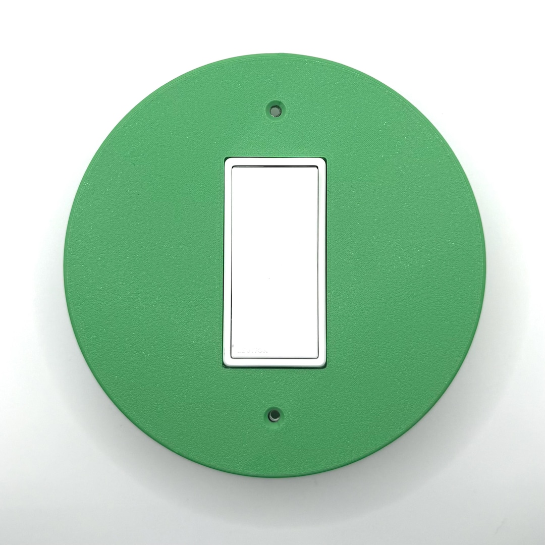Solid-colored Circular Switch/outlet Wall-plate - Decorator Style ...