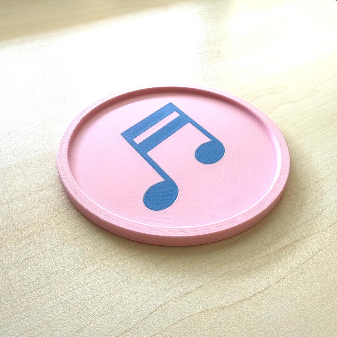 Musical Notes Coasters (4) - Choose Your Own Colors - Etsy