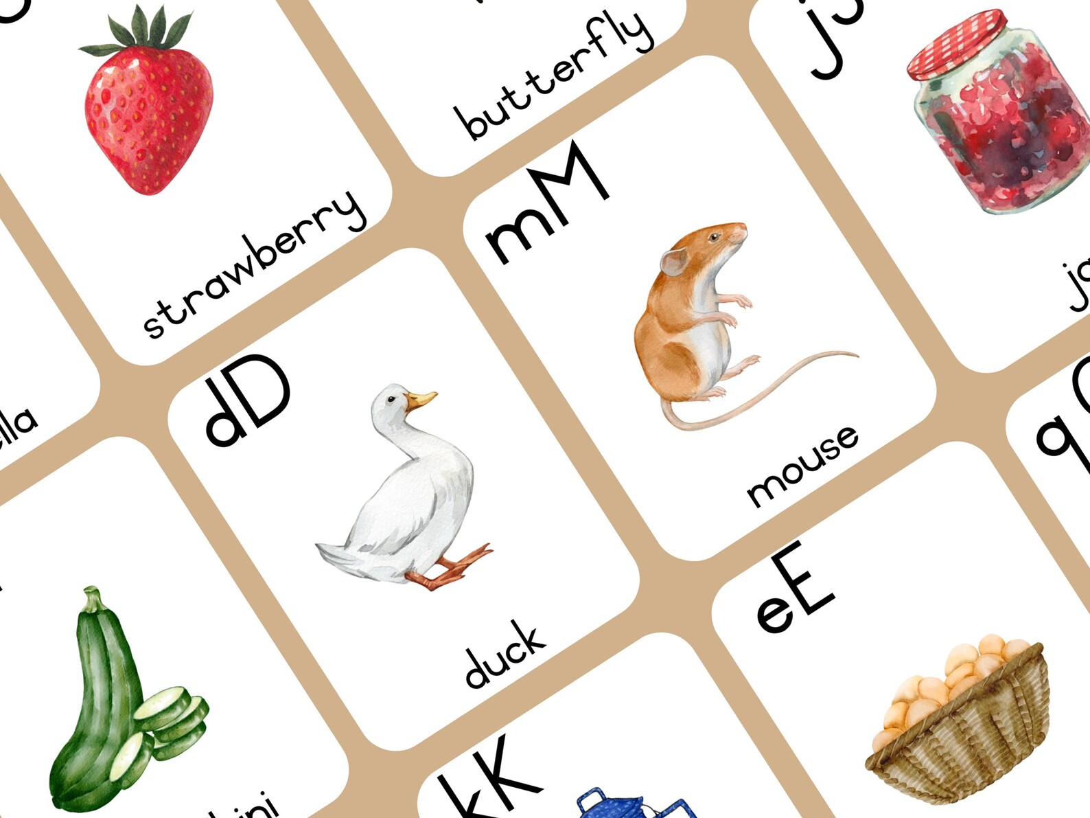 Alphabet Poster Flash Cards || Letter Sounds and Letter Names ...