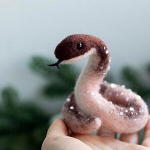 Handmade Felted Snake – Symbol of the Year - Needle Felted Snake - Etsy