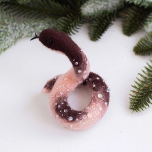 Handmade Felted Snake – Symbol of the Year - Needle Felted Snake - Etsy