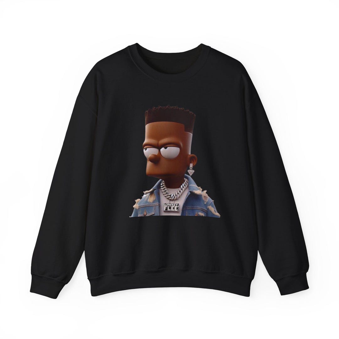 Bart Simpson Graphic Sweatshirt | Trendy 90s Cartoon Sweatshirt | Hype ...