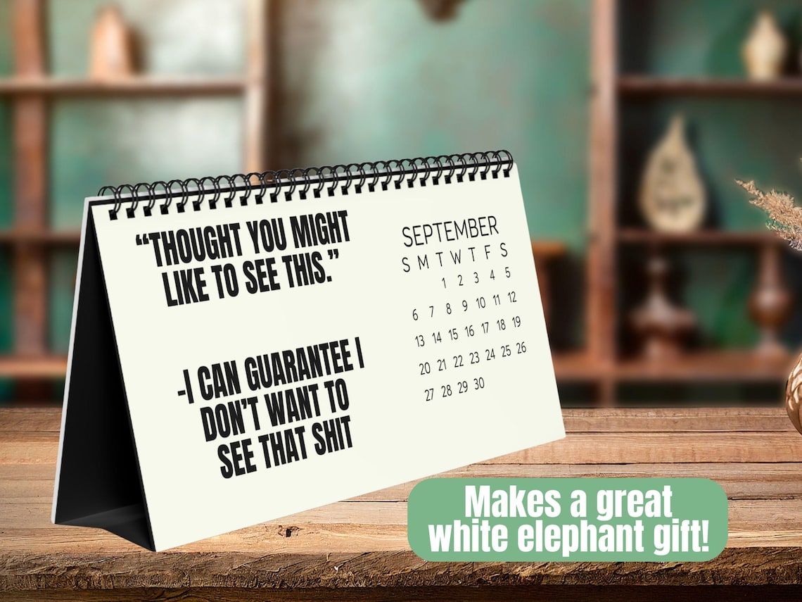 2026 Funny Desk Calendar, Office Humor, Coworker Gift, Demotivational ...