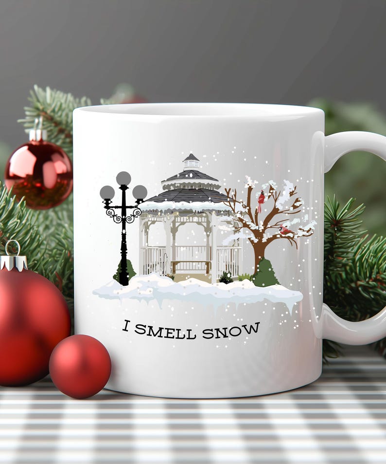I Smell Snow Mug, I Smell Snow Cup, Fan Gift, Luke's Diner, Snowy ...