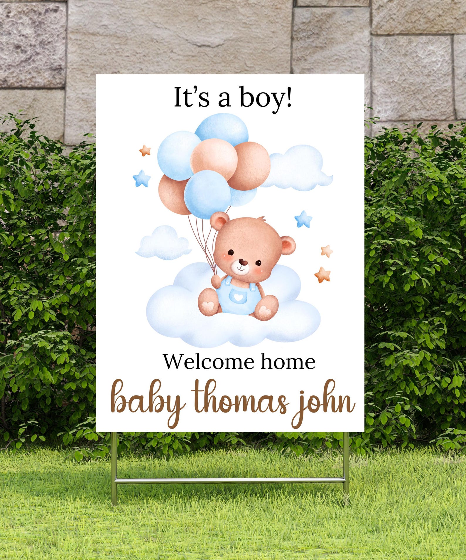 It's a Girl Yard Sign It's a Boy Yard Sign, New Baby Announcement ...
