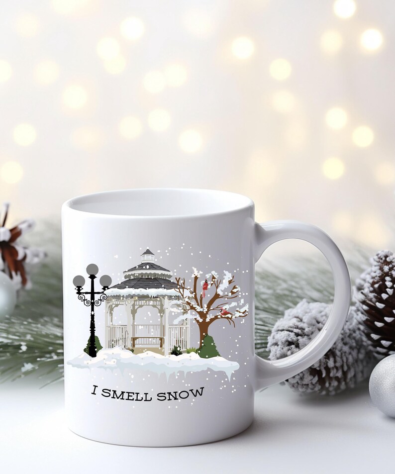 I Smell Snow Mug, I Smell Snow Cup, Fan Gift, Luke's Diner, Snowy ...