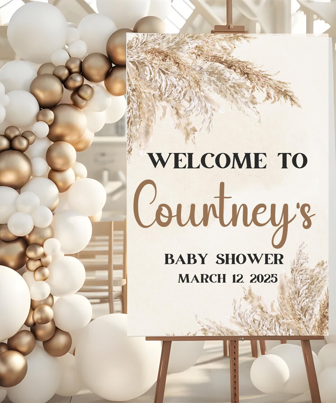 Custom Baby Shower Sign , Yard Sign for Baby Shower, Baby Shower Sign ...