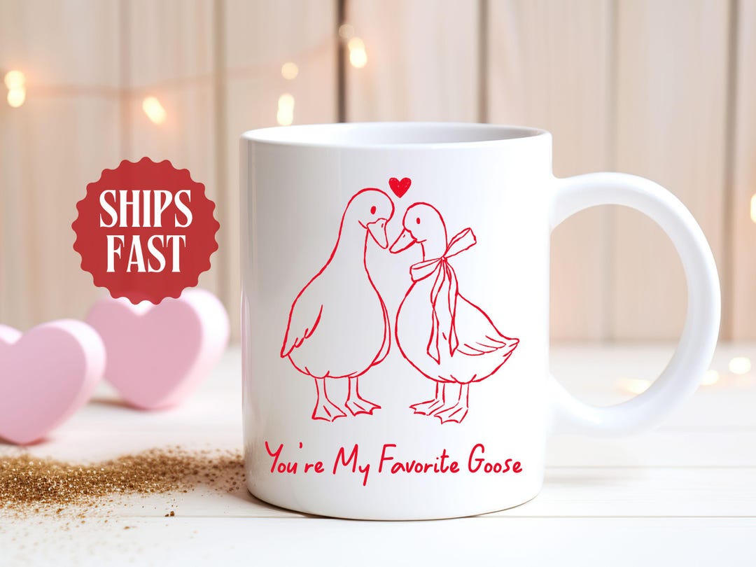 Taza de San Valentín "Eres mi ganso favorito", taza romántica para San ...