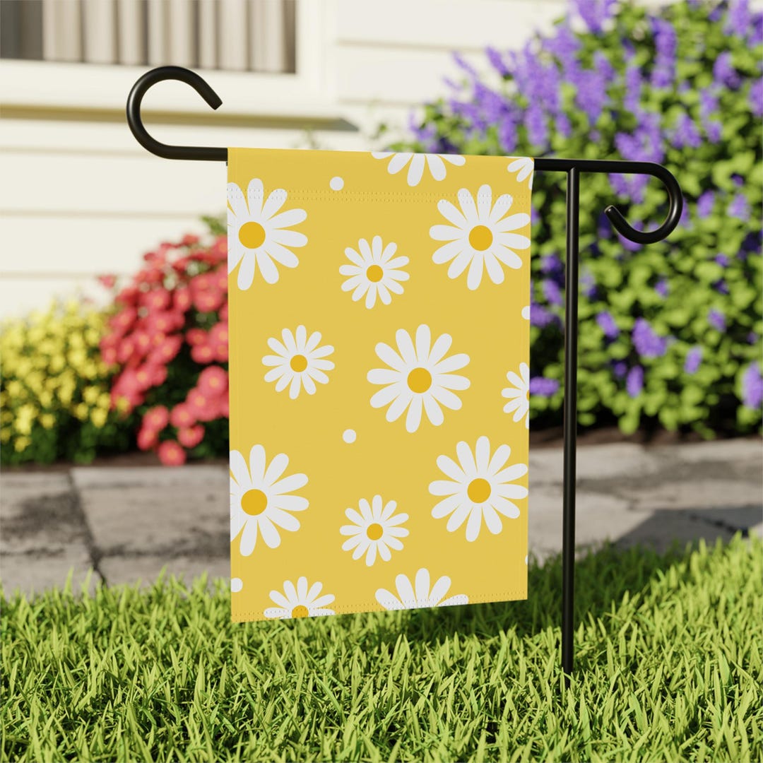 Daisy Yard Flag, Easter Sign, Easter Gift, Easter Garden Sign, Easter ...