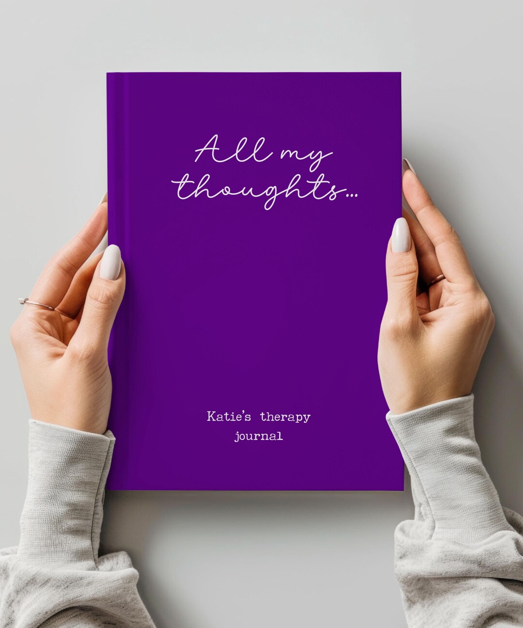 Personalized Therapy Journal, Self Care Journal, Custom Self Care ...