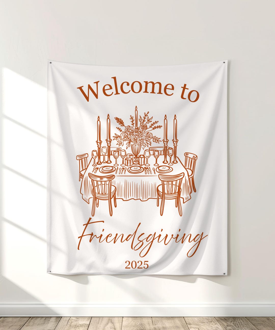 Thanksgiving Wall Banner, Friendsgiving Sign, Friendsgiving Dinner ...
