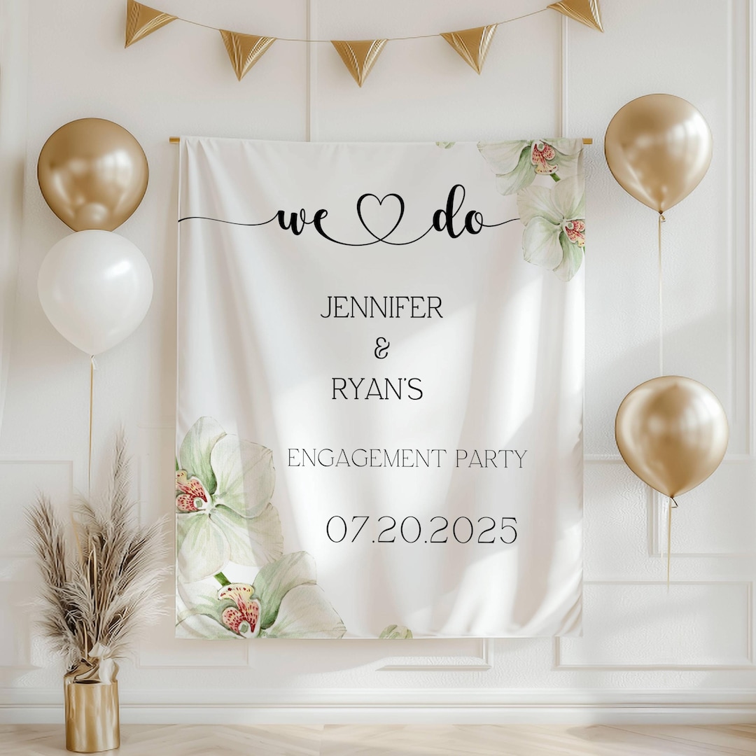 Engagement Backdrops, Custom Wedding Backdrop, Personalized Wedding ...