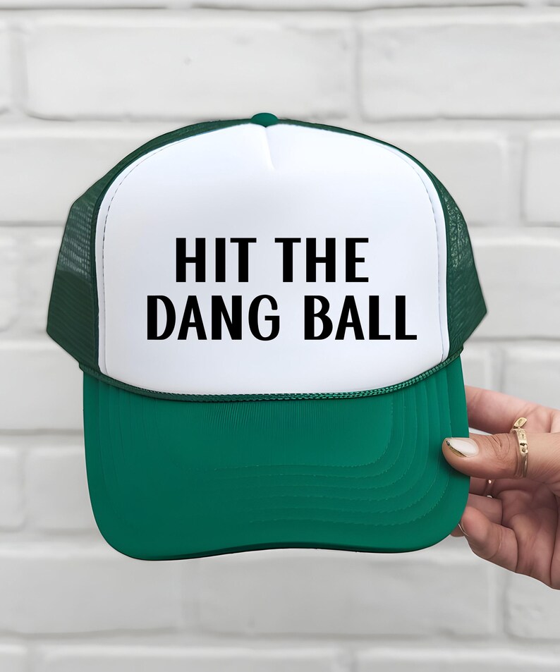Hit the Damn Ball Trucker Hat, Hit the Dang Ball Hat, Sports Mom Hat ...