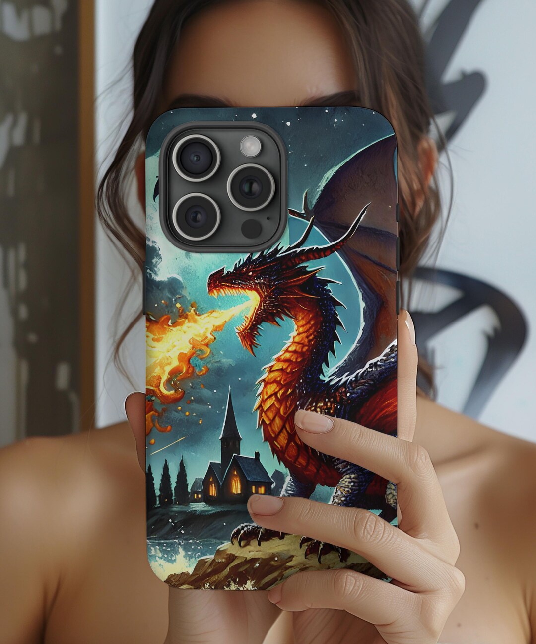 Dragon Phone Case, Dark Academia Case, Goth Phone Case, iPhone 13 Case ...