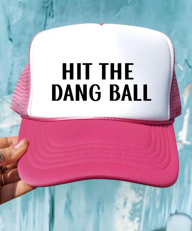 Hit the Damn Ball Trucker Hat, Hit the Dang Ball Hat, Sports Mom Hat ...