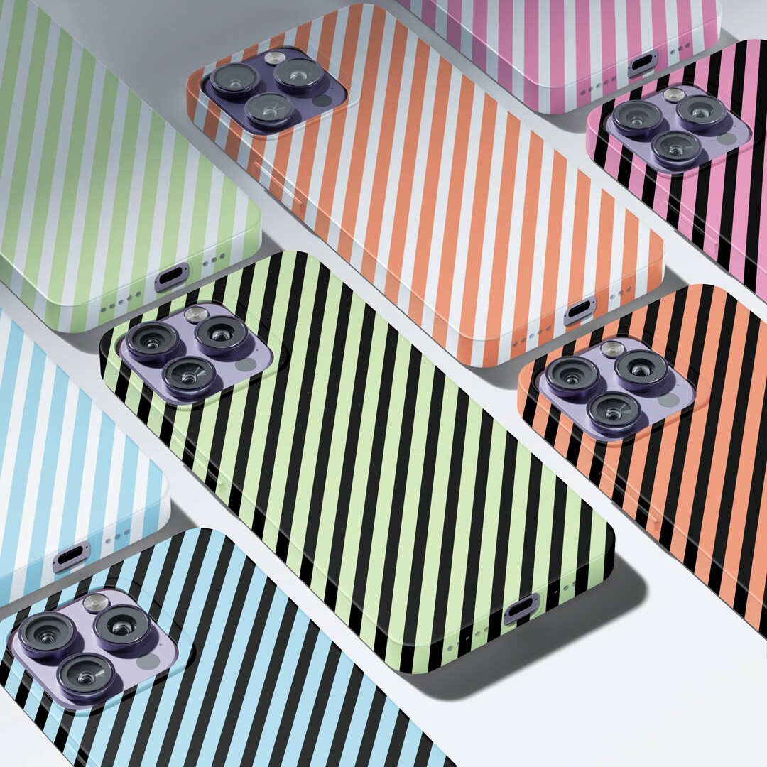 Pastel Striped Phone Case, Downtown Girl Phone Case, iPhone Case ...
