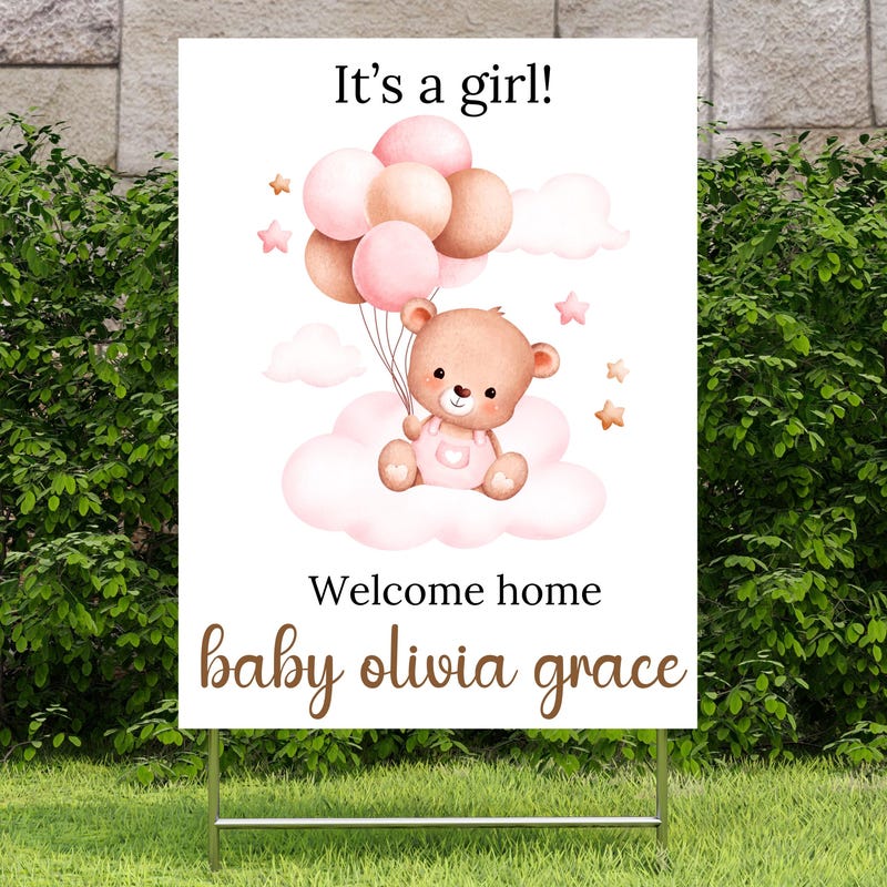 Welcome Home Baby Signs - Etsy