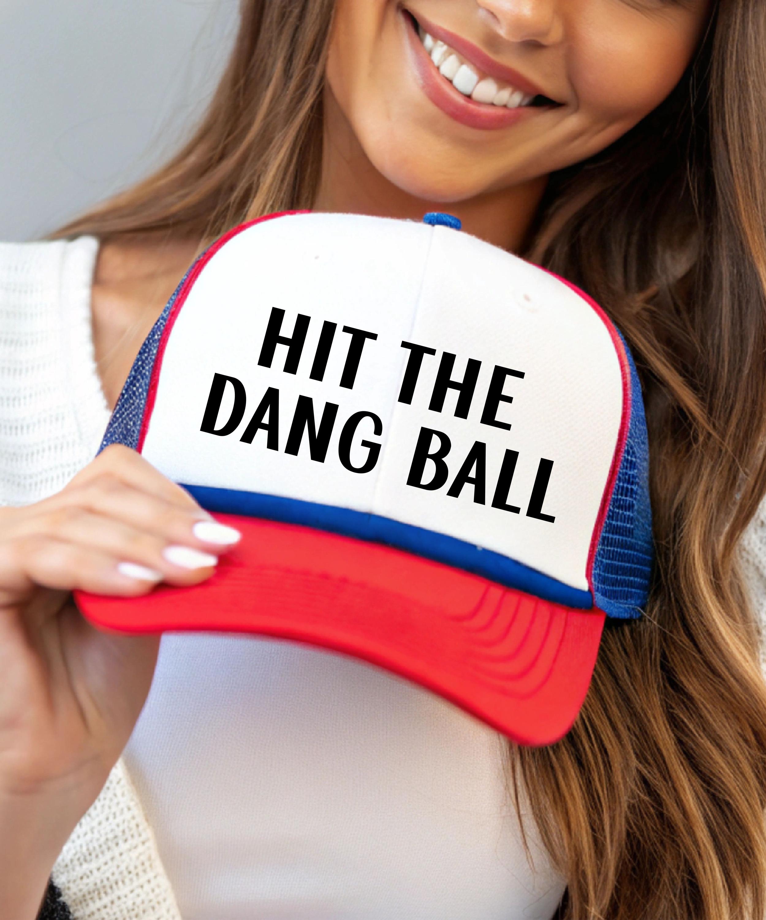 Hit the Damn Ball Trucker Hat, Hit the Dang Ball Hat, Sports Mom Hat ...