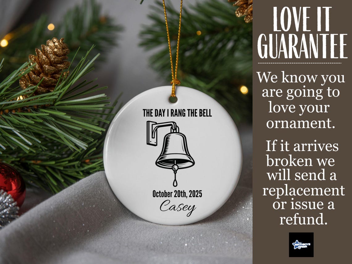 End of Chemo Ornament, Cancer Survivor Ornament, End of Chemo Gift ...