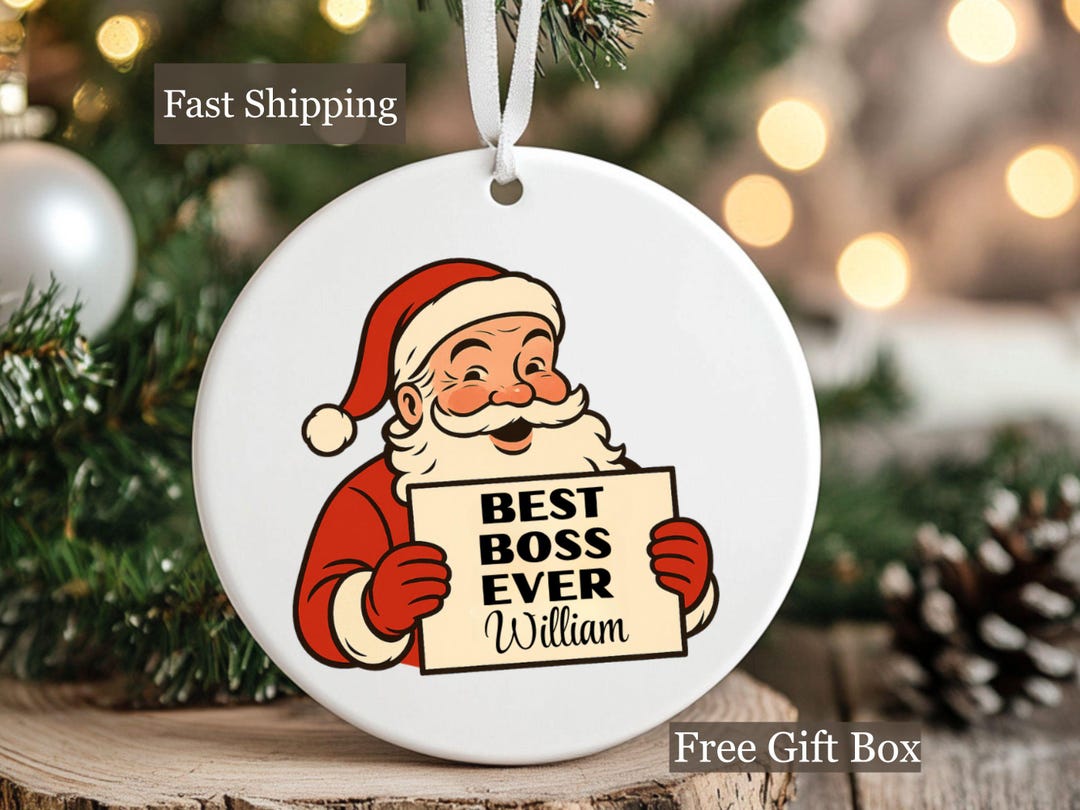 Boss Ornament, New Boss Ornament, Boss Thank You Gift, Boss Christmas ...