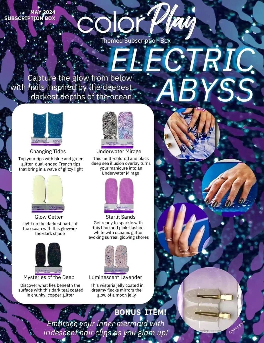 Color Street Subscription Box - Electric Abyss May 2024 - Etsy