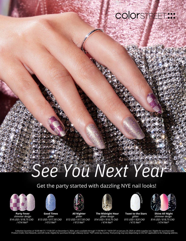 Color Street Christmas Hanukkah Holiday New Year Winter Nail Polish ...