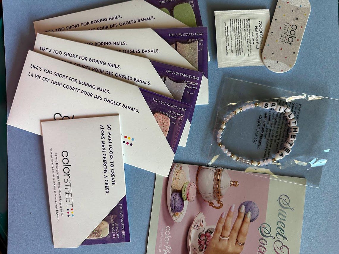 Color Street Subscription Box - Sweet Tea Social April 2024 - Etsy