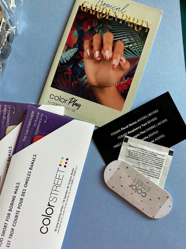 Color Street Subscription Box Tropical Garden Party May 2023 - Etsy