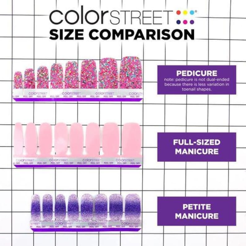 Color Street Petite Nail Strips FREE TWOSIE - Etsy
