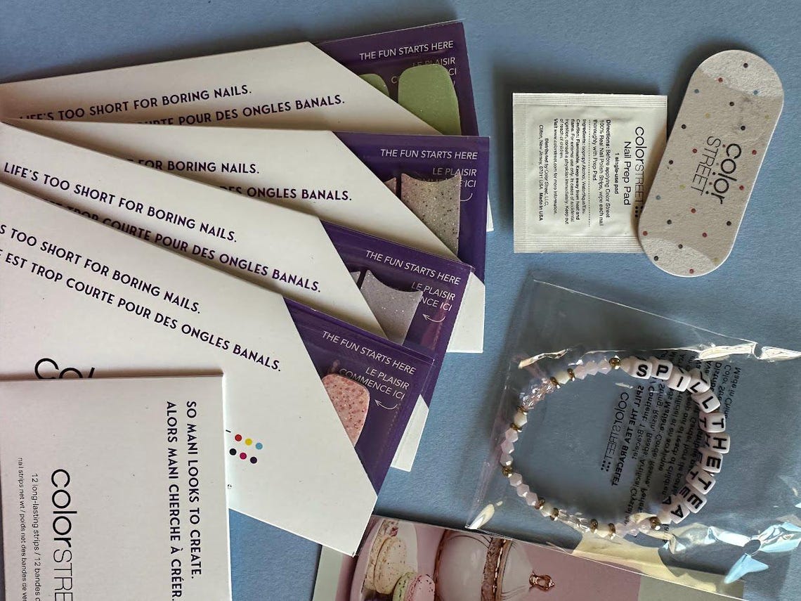 Color Street Subscription Box - Sweet Tea Social April 2024 - Etsy