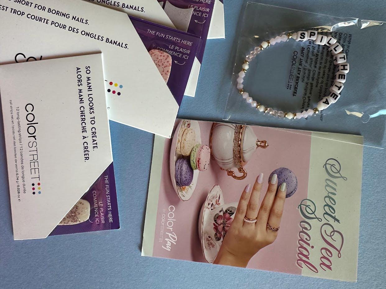 Color Street Subscription Box - Sweet Tea Social April 2024 - Etsy