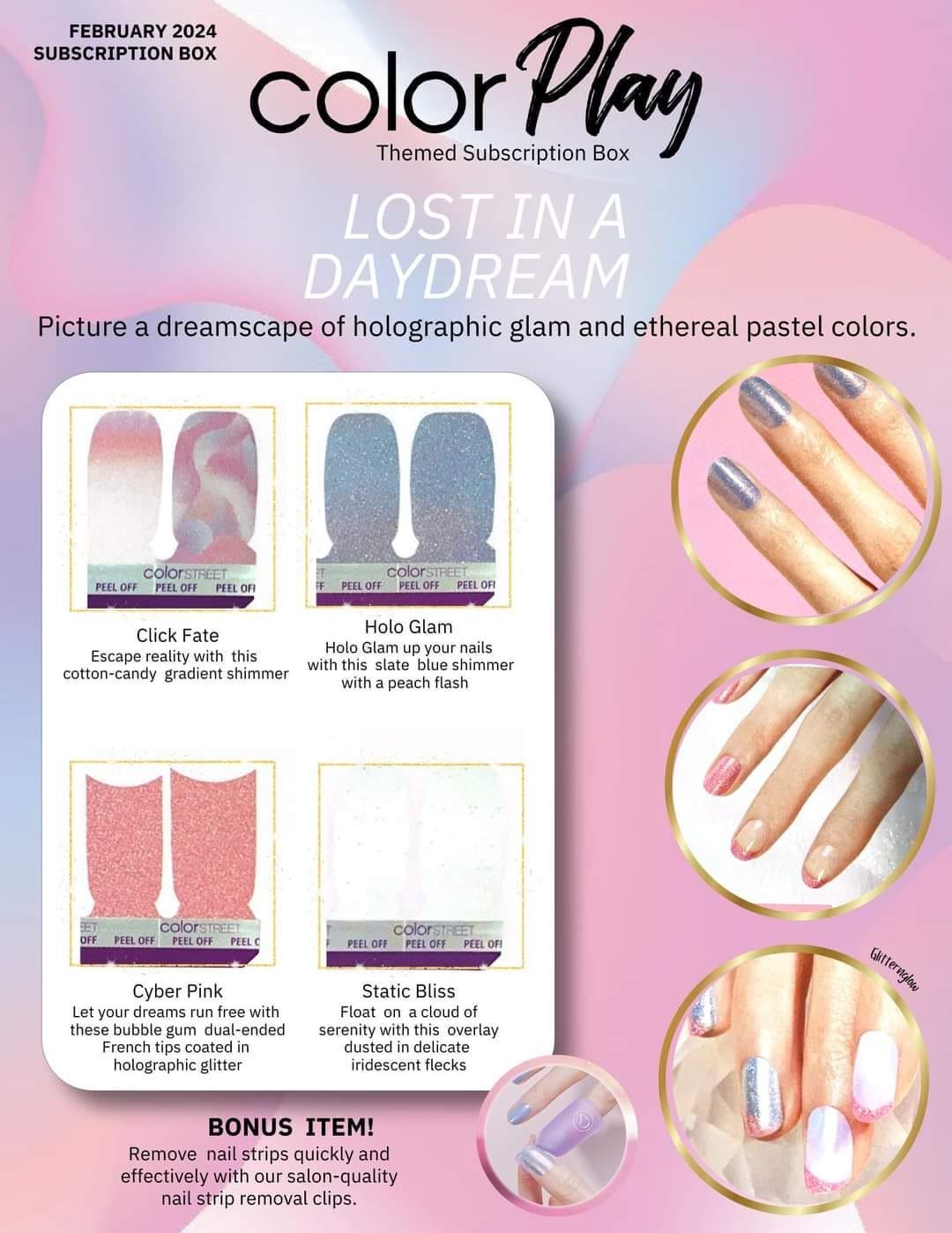 Color Street Subscription Box - Lost in a Daydream February 2024 - Etsy