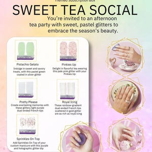 Color Street Subscription Box - Sweet Tea Social April 2024 - Etsy