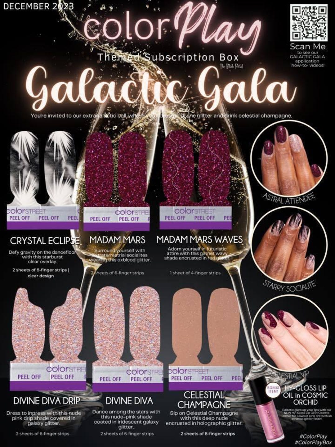 Color Street Subscription Box - Galactic Gala December 2023 - NO GLOSS ...