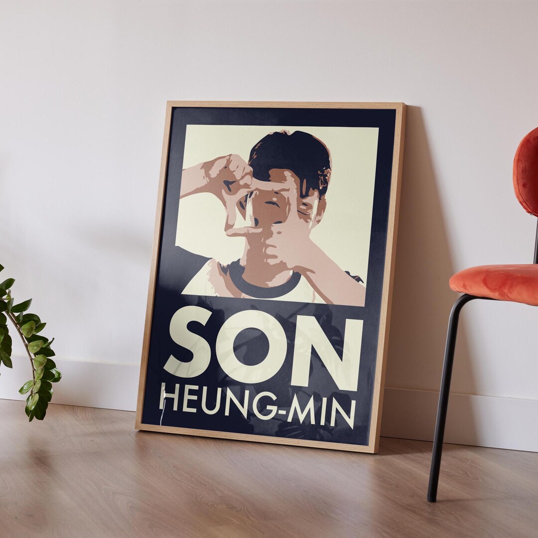 Son Heung-min Football Wall Art, Tottenham Hotspur, South Korea, Gifts ...