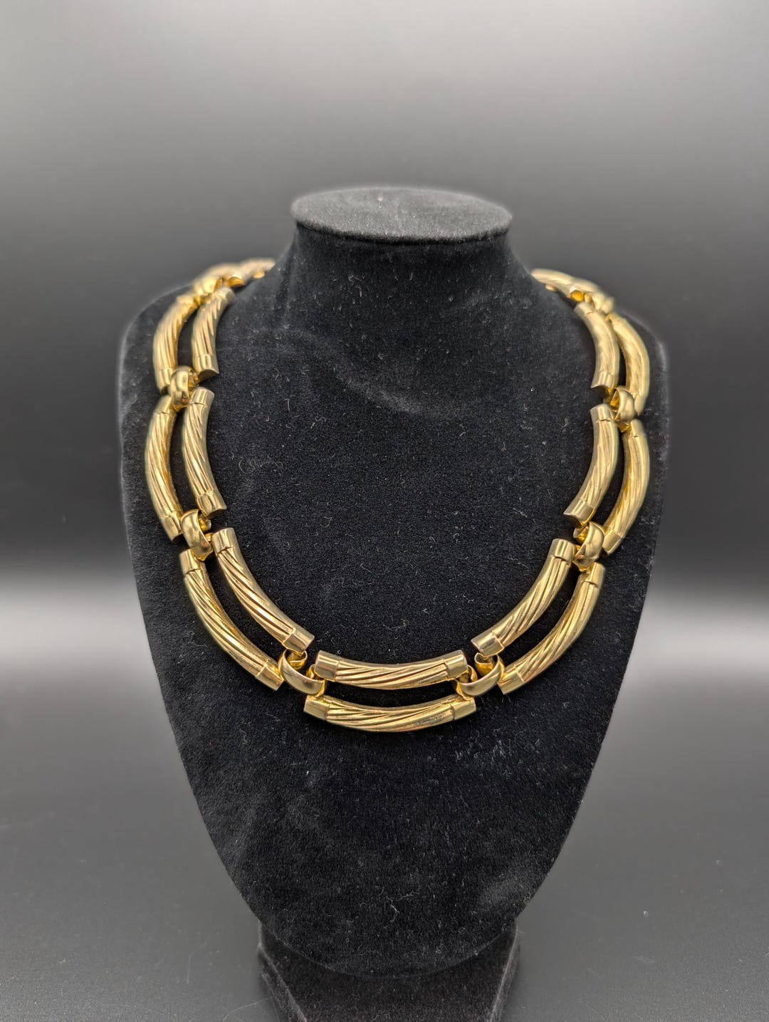 Vintage Grosse Statement Necklace 1972 | German Designer Gold Tone ...