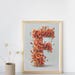 Floral in Bloom Freesia, Alphabet Letters in Digital Download, Letters ...