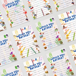 Would You Rather Game for Kids: Printable Icebreaker Questions (PDF ...