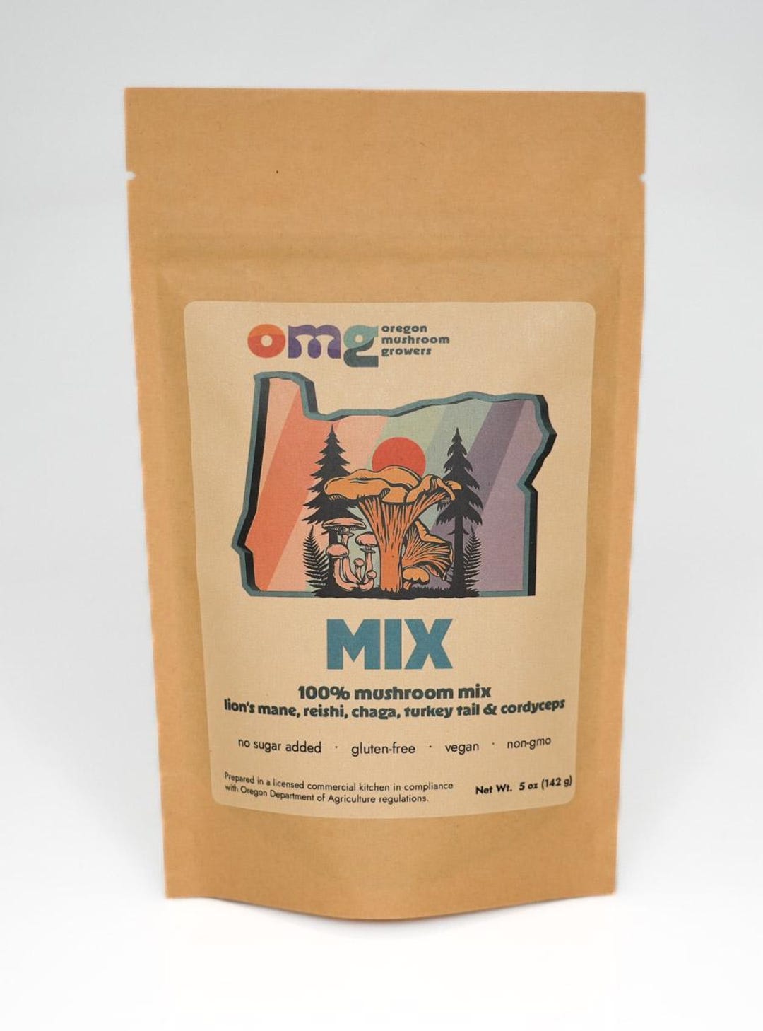 Omg Mushroom Mix, 5 Oz; Includes Lion's Mane, Chaga, Reishi, Cordyceps and Turkey Tail - Etsy