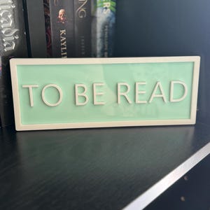 Acrylic Leaning to Be Read Street Sign | Bookish Decor | Bookshelf ...
