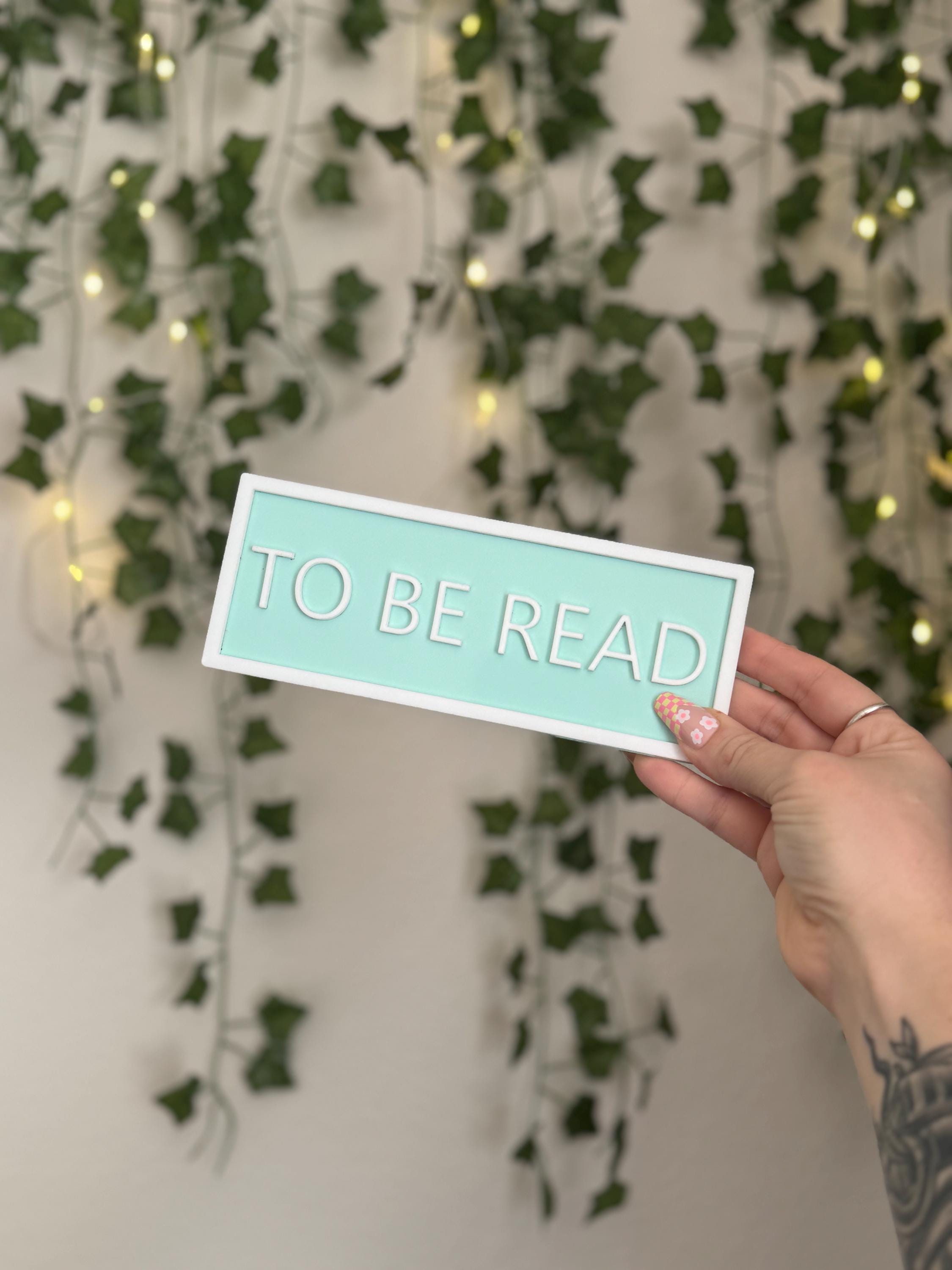 Acrylic Leaning to Be Read Street Sign | Bookish Decor | Bookshelf ...