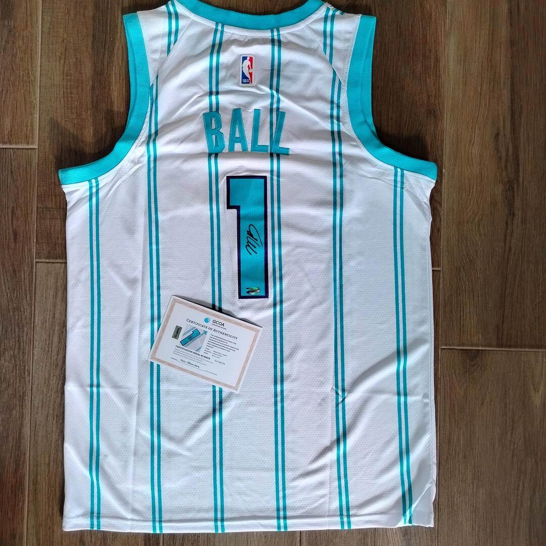 Lamelo Ball 1 Signed Charlotte Hornets Jersey White With COA - Etsy