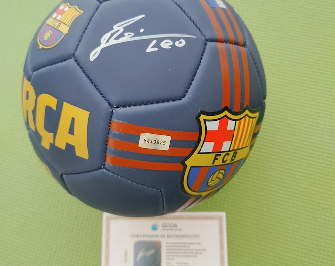 Lionel Messi #10 Hand-signed Barcelona FC Soccer Ball Official With COA ...