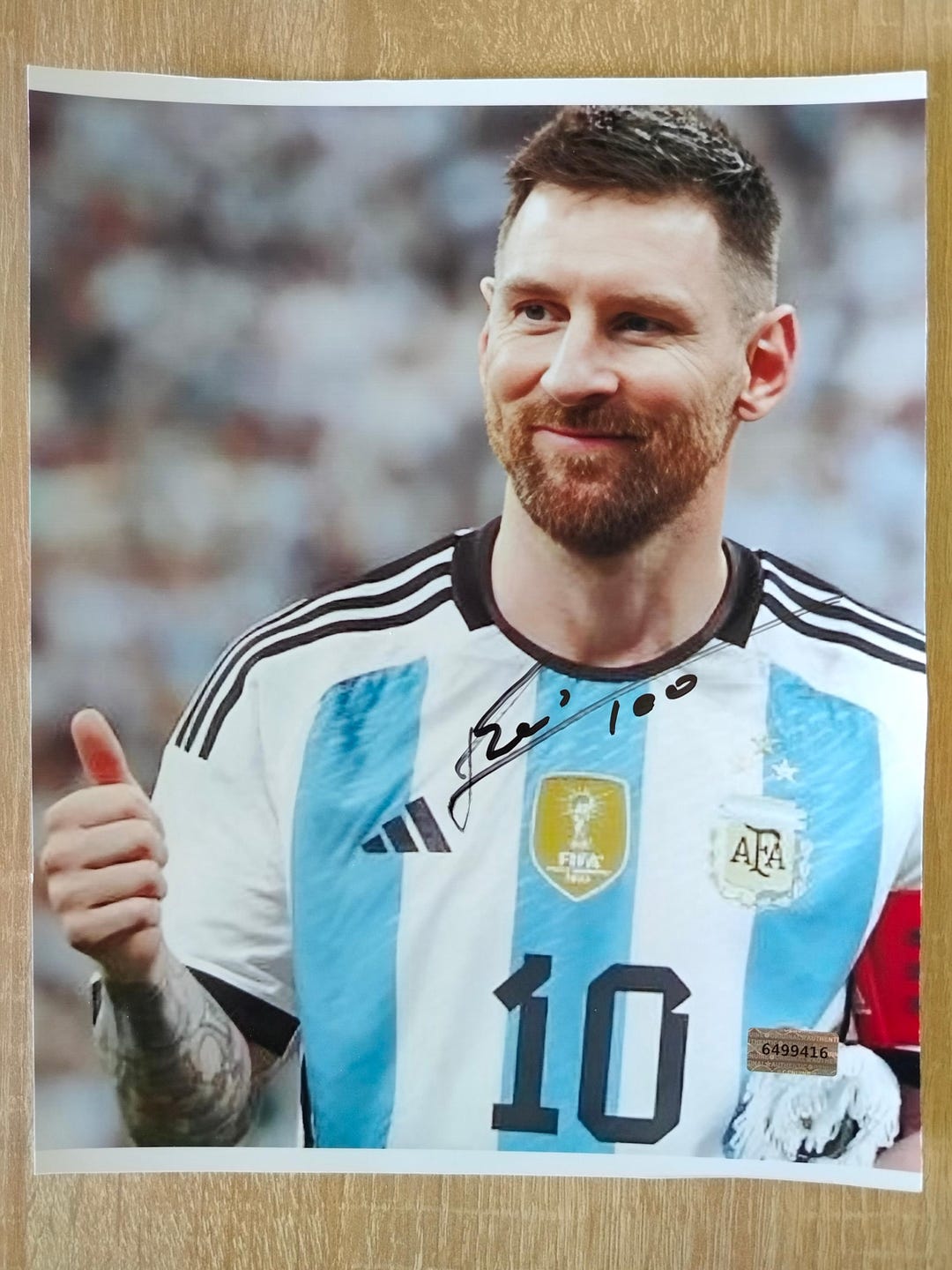 Lionel Messi Signed Autographed 8"x10" Photo Glossy With COA - Etsy