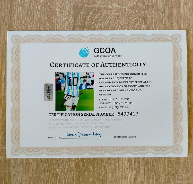 Lionel Messi Signed Autographed 8"x10" Photo Glossy With COA - Etsy