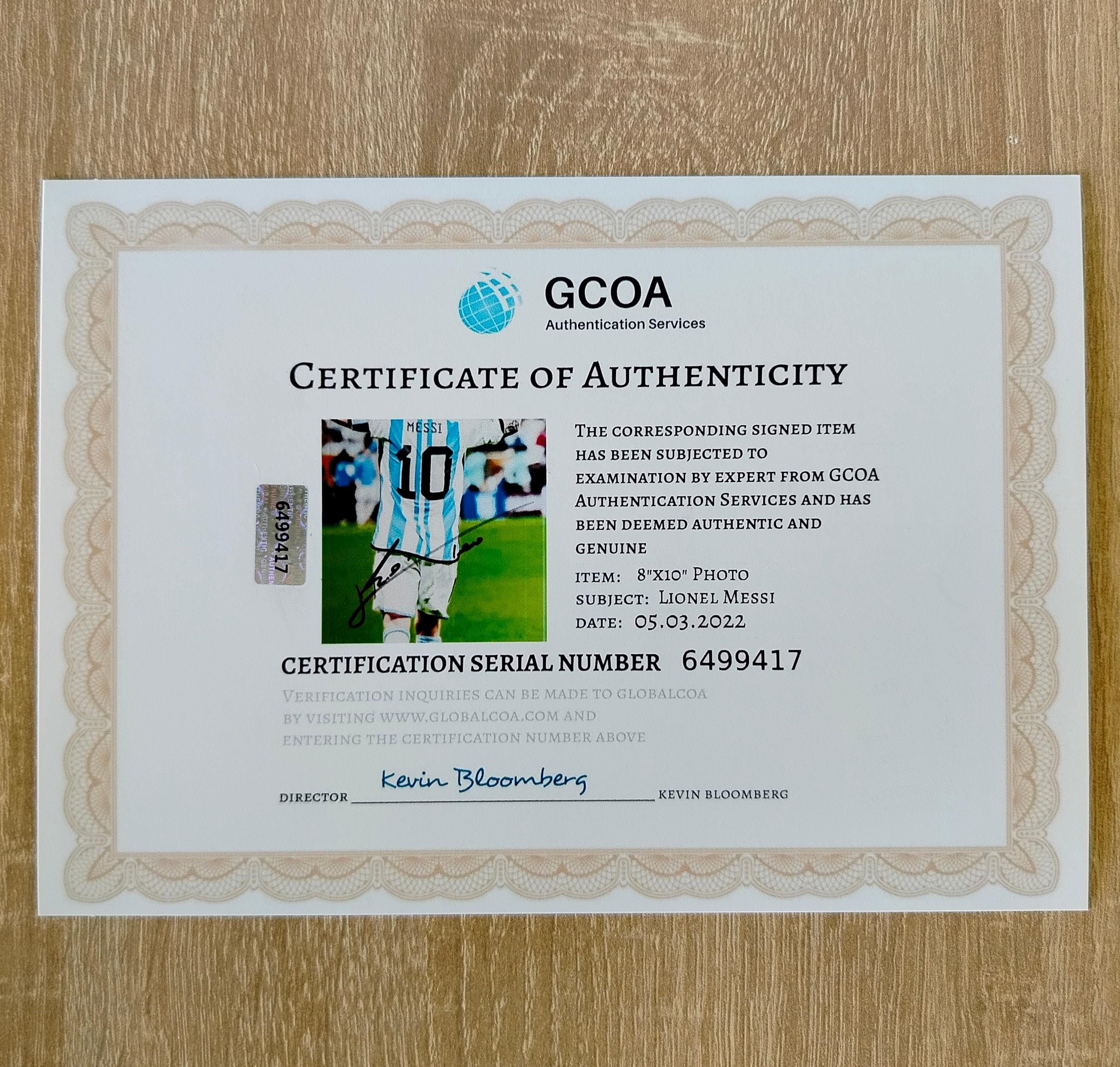 Lionel Messi Signed Autographed 8"x10" Photo Glossy With COA - Etsy