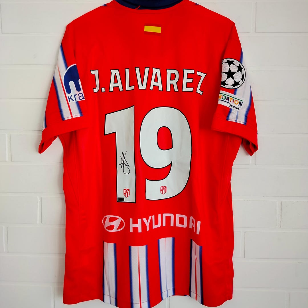 Julián Alvarez Signed Atletico De Madrid Soccer Jersey/shirt With COA ...