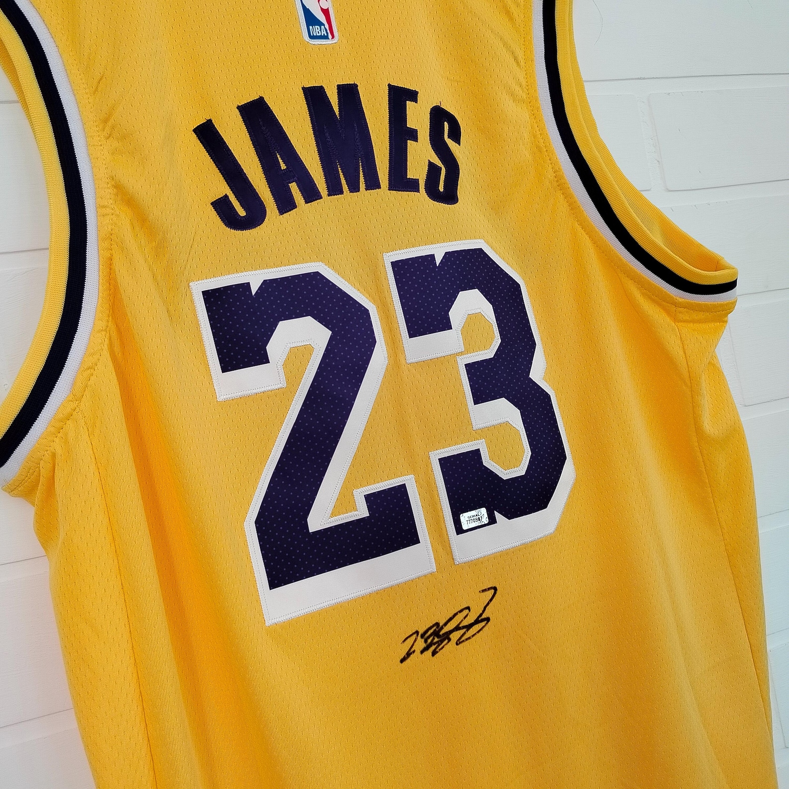 Lebron James 23 Signed Autographed Los Angeles Lakers Jersey With COA ...