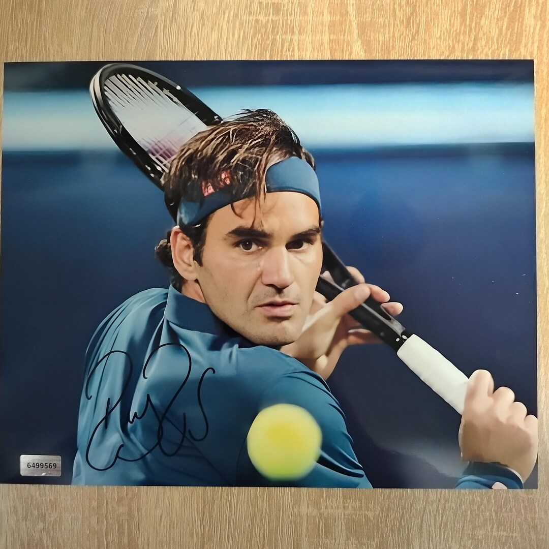 Roger Federer Hand-signed 8"x10" Glossy Photo With COA - Etsy